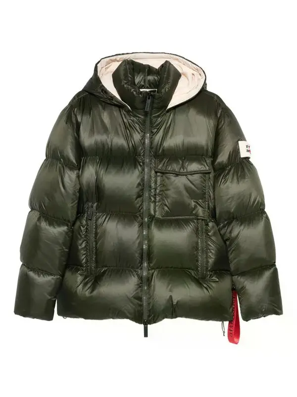 AFTER/LABEL Logo-patch Padded Coat
