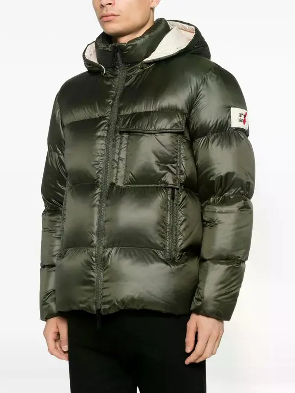 AFTER/LABEL Logo-patch Padded Coat