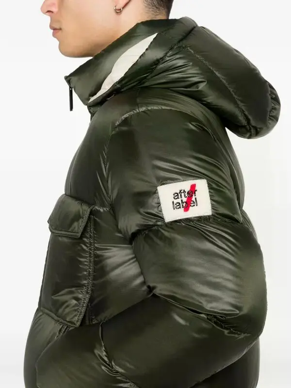 AFTER/LABEL Logo-patch Padded Coat