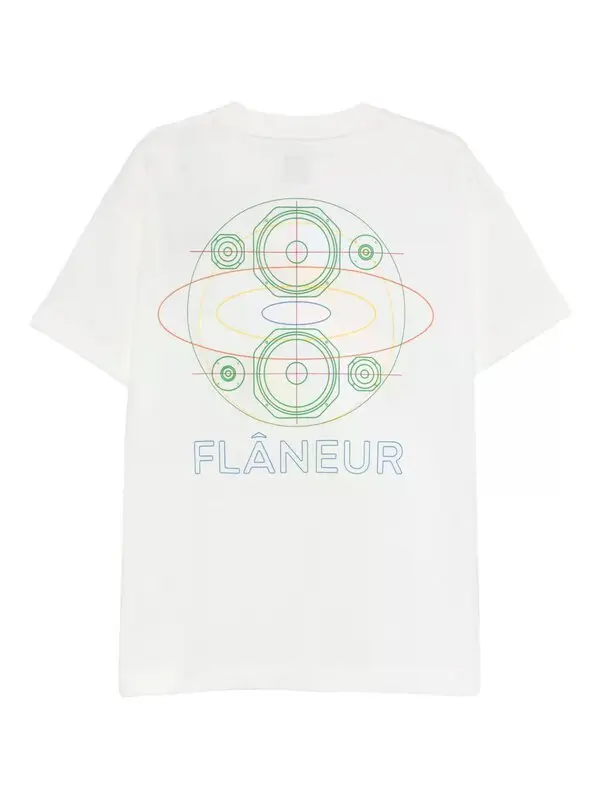 FLANEUR Speaker Graphic-print T-shirt