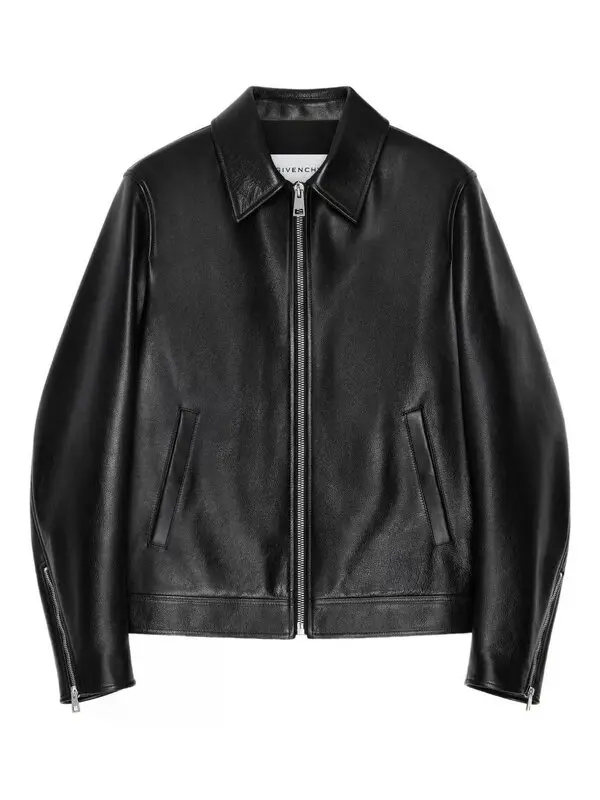 Givenchy Classic-collar Leather Jacket