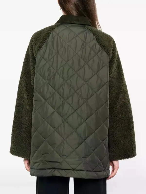 Barbour Barden Quilted Jacket With Teddy Texture