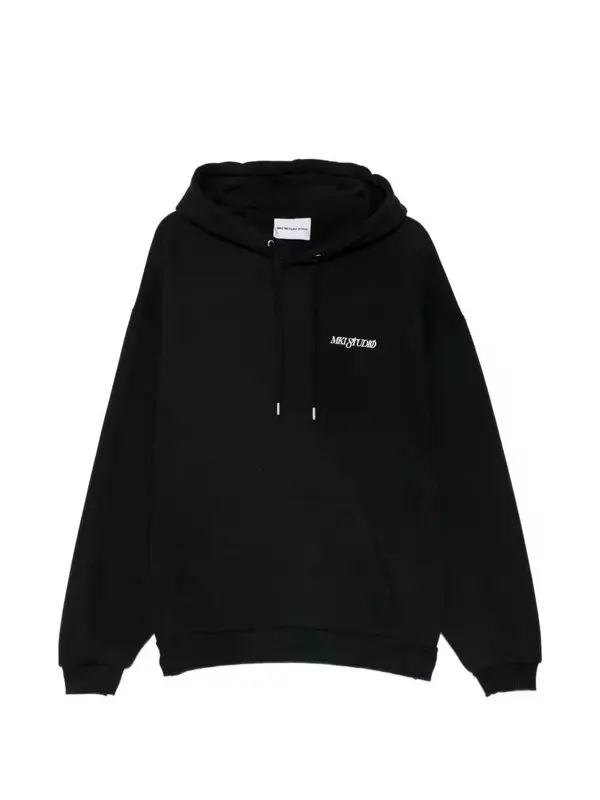 MKI MIYUKI ZOKU Script-embroidered Hoodie