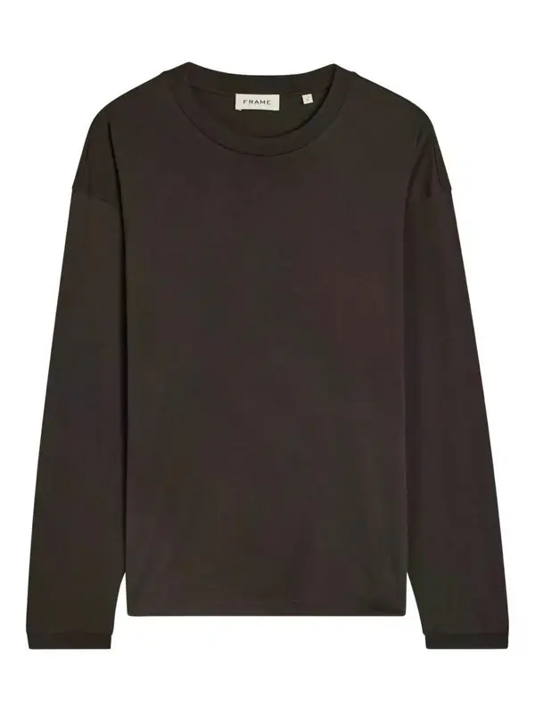 FRAME Long-sleeve T-shirt - Brown