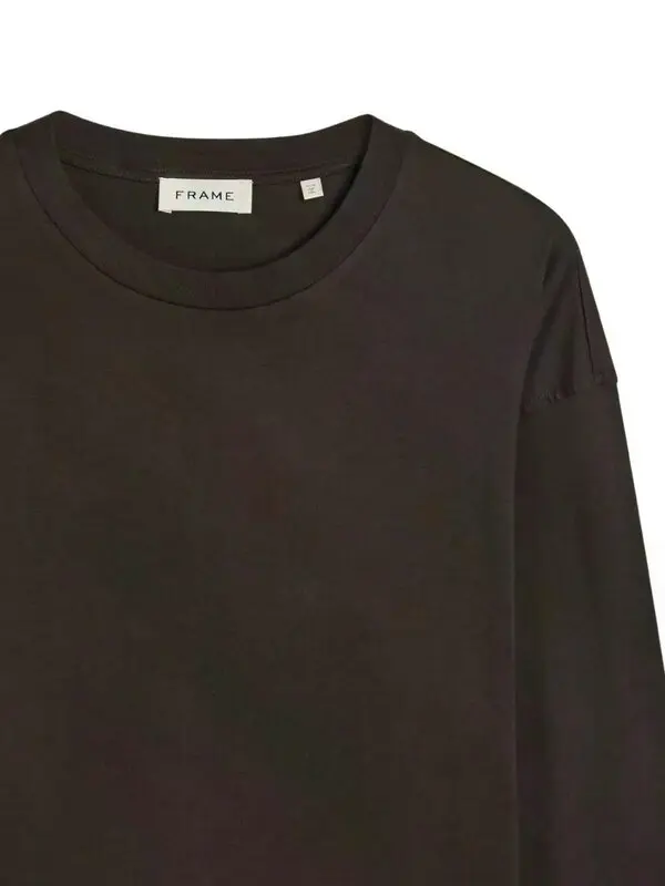 FRAME Long-sleeve T-shirt - Brown