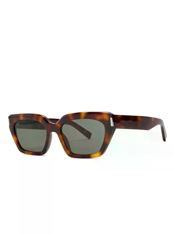 Saint Laurent Cat-eye Frame Sunglasses - Brown