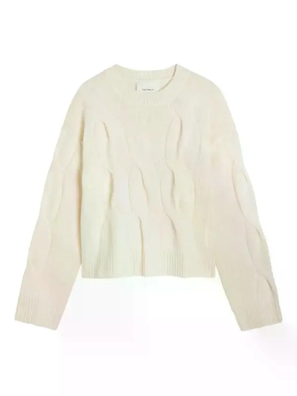 LISA YANG Cable Knit Pullover Sweater