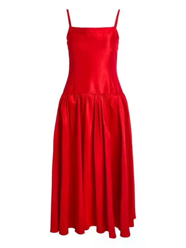 SISTER JANE Quartet Spaghetti-strap Midi Dress - Red