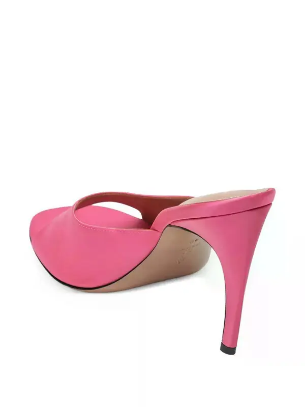 Attico Betta Heeled Mules - Pink