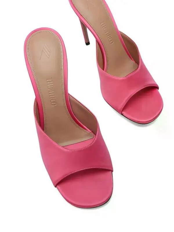 Attico Betta Heeled Mules - Pink