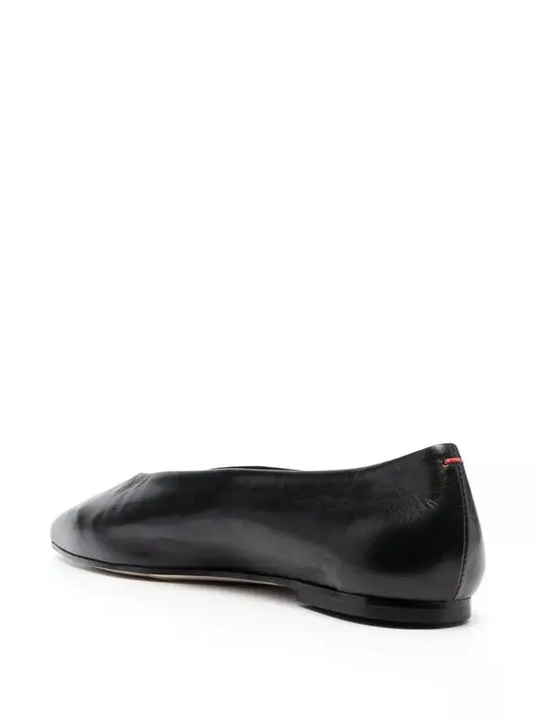 AeydĒ Betty Leather Ballerina Shoes - Black
