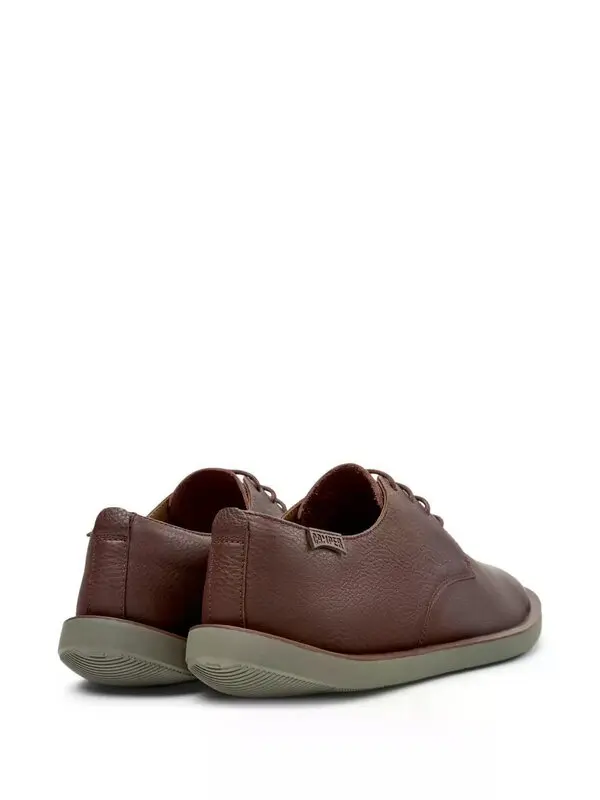 Camper Wagon Leather Derby Shoes - Brown