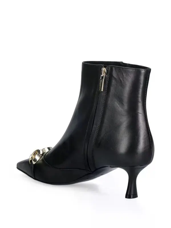 BALDININI Chain-detail Pointed Ankle Boots