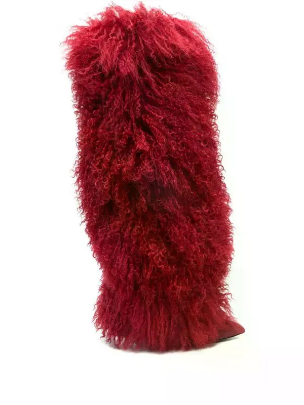 Paris Texas Fur Knee-high Boots