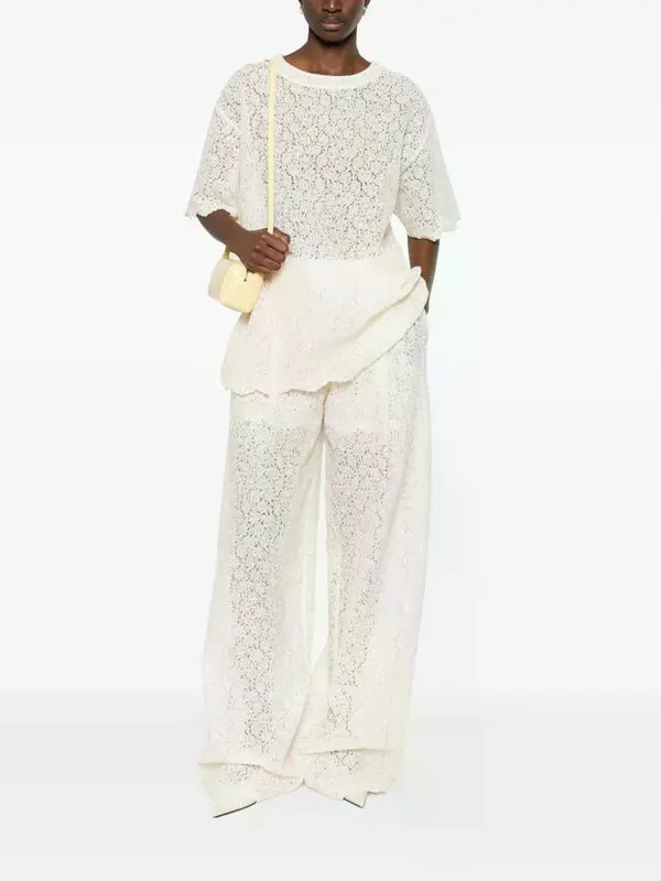 Ermanno Scervino Scalloped Trousers
