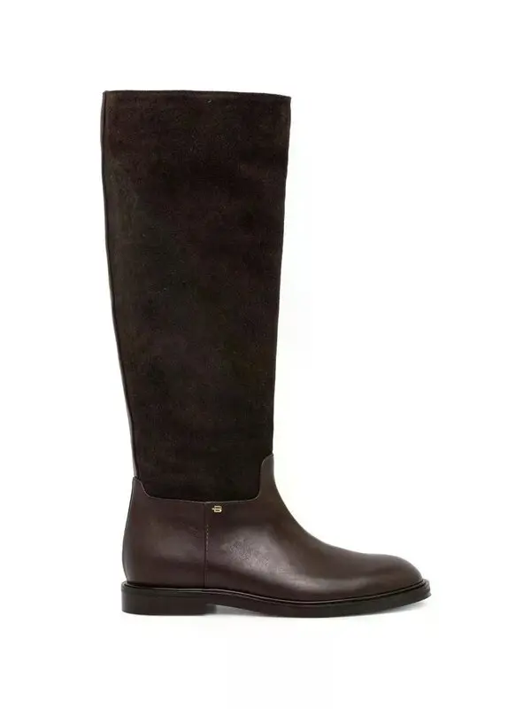 BALDININI Suede-panel Knee-high Boots
