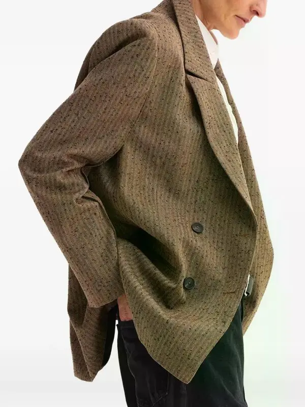 RÓHE Herringbone Double-breasted Blazer