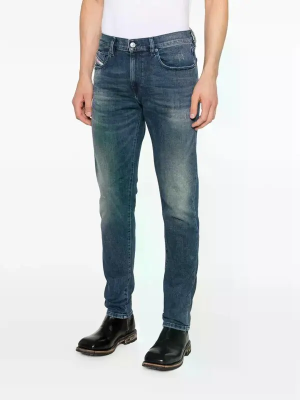 DIESEL® D-strukt Logo Jeans - Blue