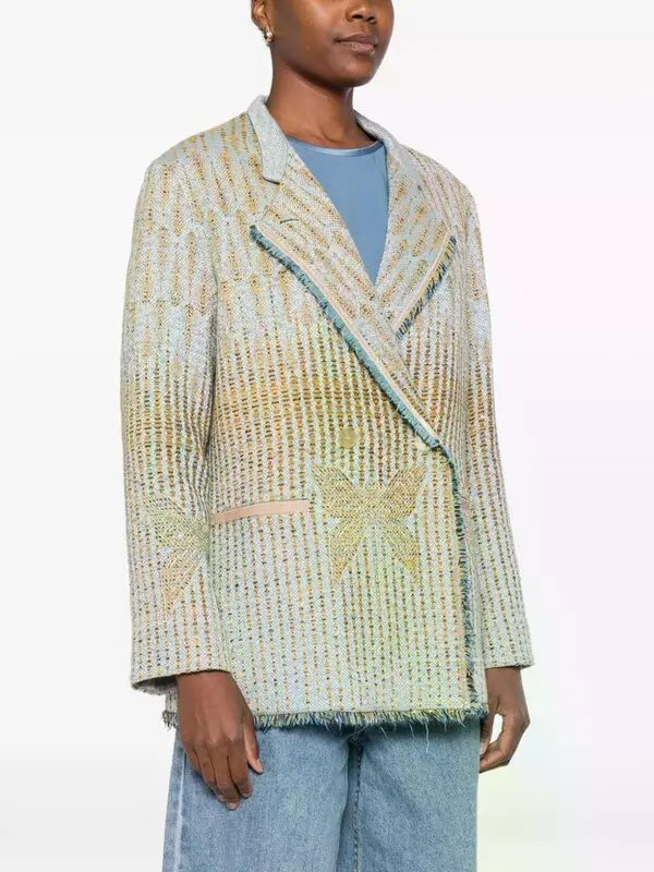 FORTE_FORTE Fringed-edges Blazer