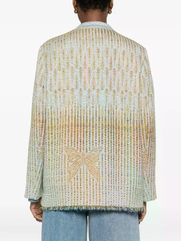 FORTE_FORTE Fringed-edges Blazer