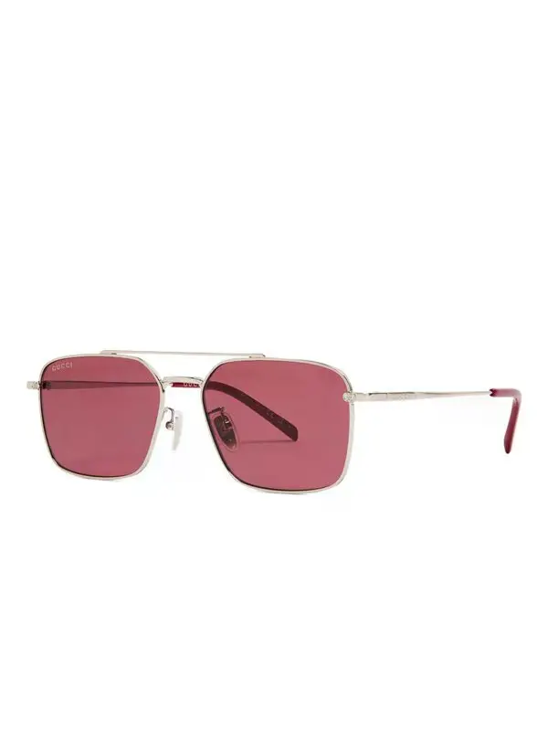 Gucci Square-frame Sunglasses - Silver