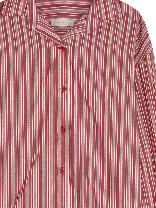 Faithfull The Brand Striped Buttoned Shirt