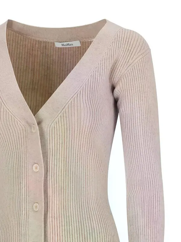 Max Mara V-neck Ribbed Cardigan