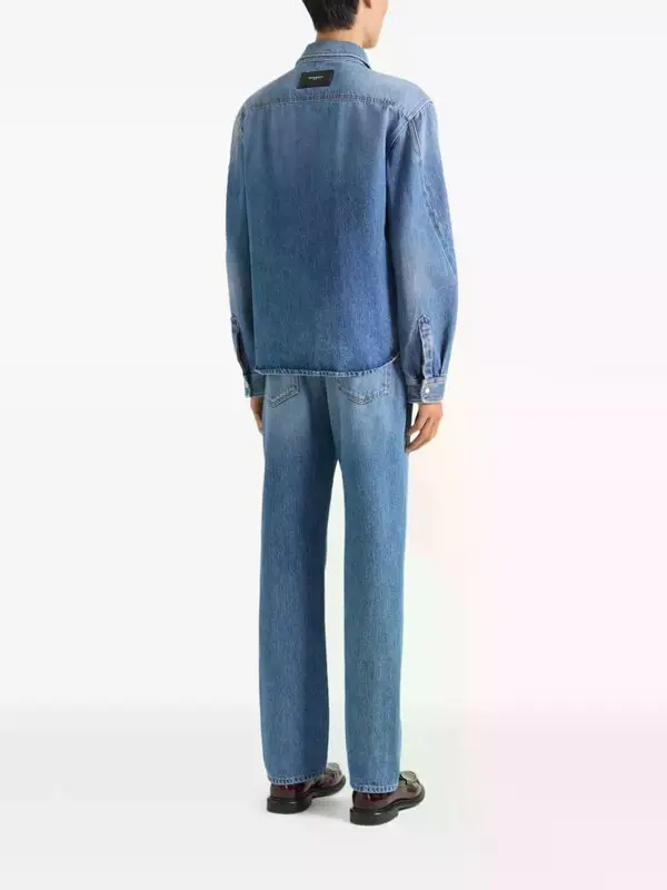 Givenchy Pocket Denim Shirt - Blue