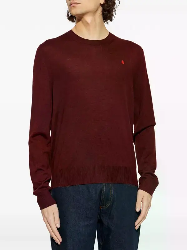 Alexander McQueen Logo-embroidered Sweater - Red