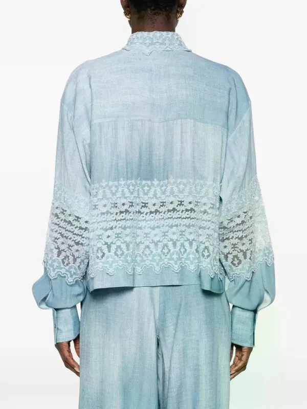 Ermanno Scervino Lace Collared Shirt