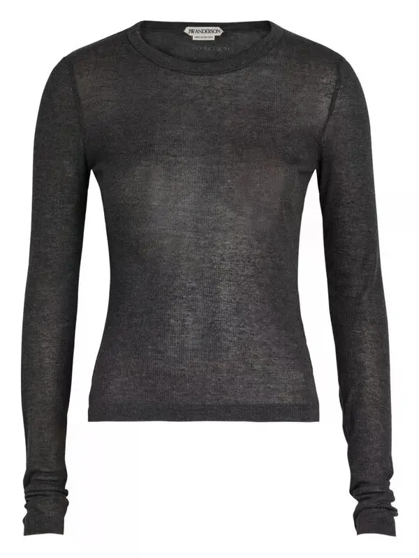 JW Anderson Long-sleeved Ribbed Knit Top