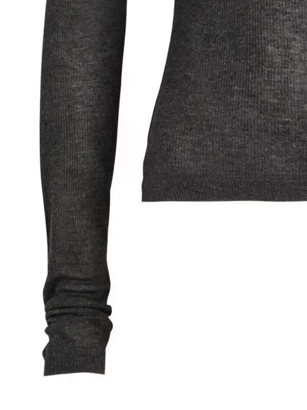 JW Anderson Long-sleeved Ribbed Knit Top