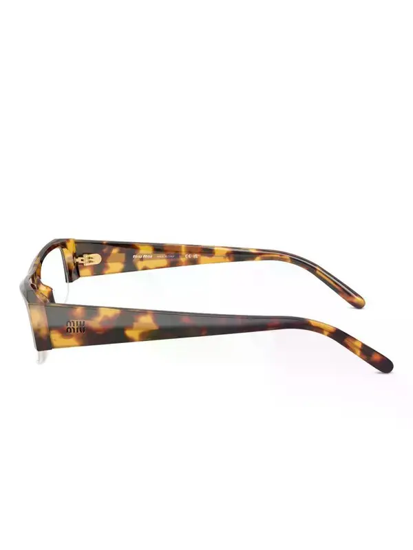 Miu Miu Geometric Frame Glasses
