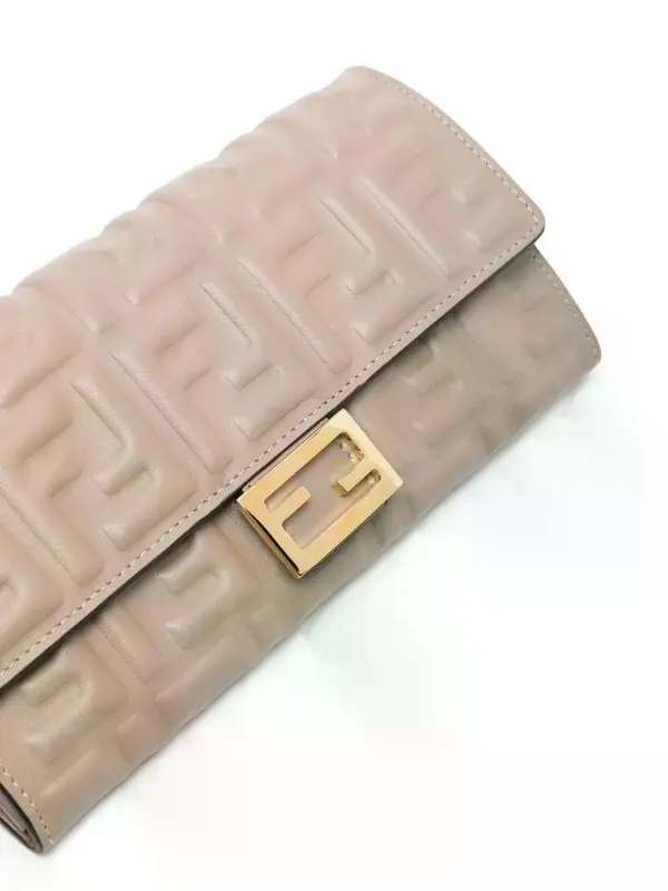 Fendi Baguette Continental Ff-embossed Mini Bag