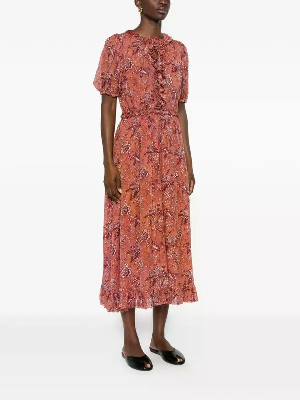 Ulla Johnson Rosamunde Floral-pattern Midi Dress