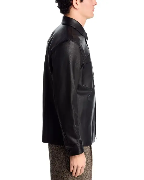 Simkhai Gibson Leather Shirt Jacket