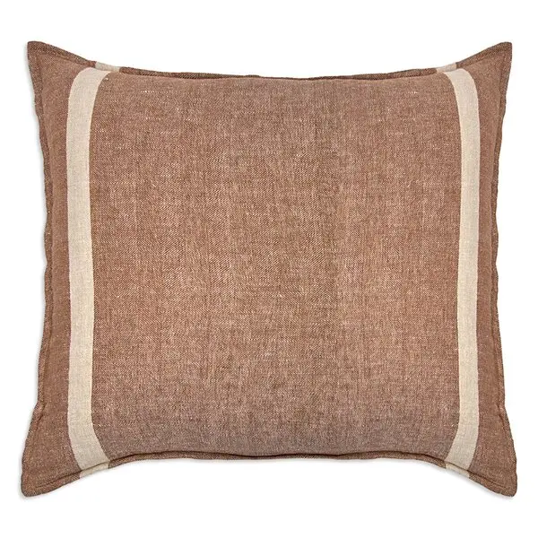 POM POM AT HOME Rory Linen Euro Sham, 26 X 26 - Terracotta/flax