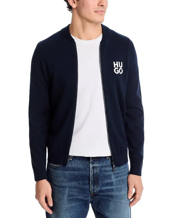 Hugo Logo Sweater - Navy