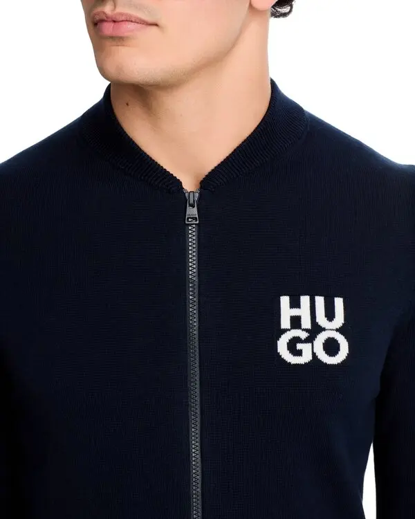 Hugo Logo Sweater - Navy