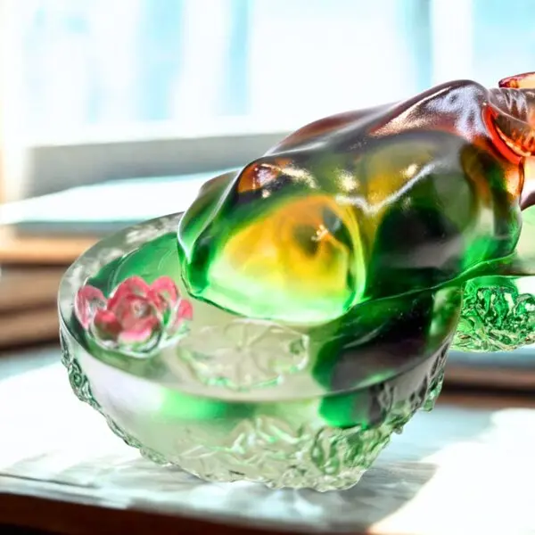 LIULI Bringing Down The House Crystal Sculpture Limited Edition