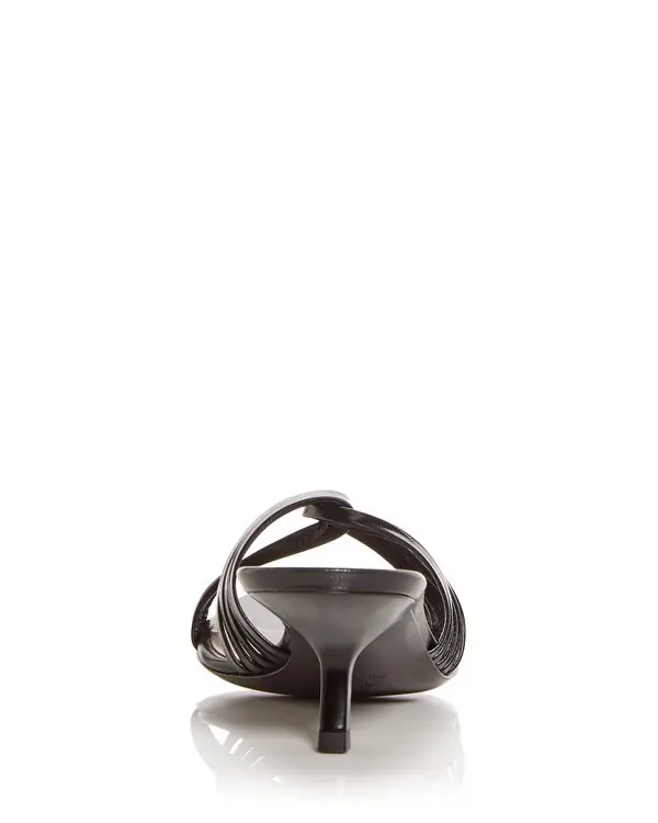 GIUSEPPE ZANOTTI Knot Detail Leather Sandals - Nero