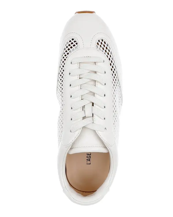 L'Agence Jarah Sneakers - White Leather