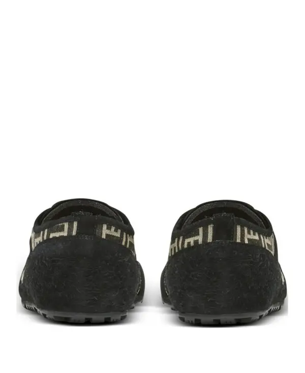 Balmain Racer 45 Monogram Jacquard Trainers - Black