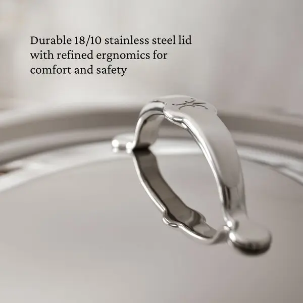 HESTAN Probond Luxe 2-quart Polished Professional Clad Stainless Steel Saucier