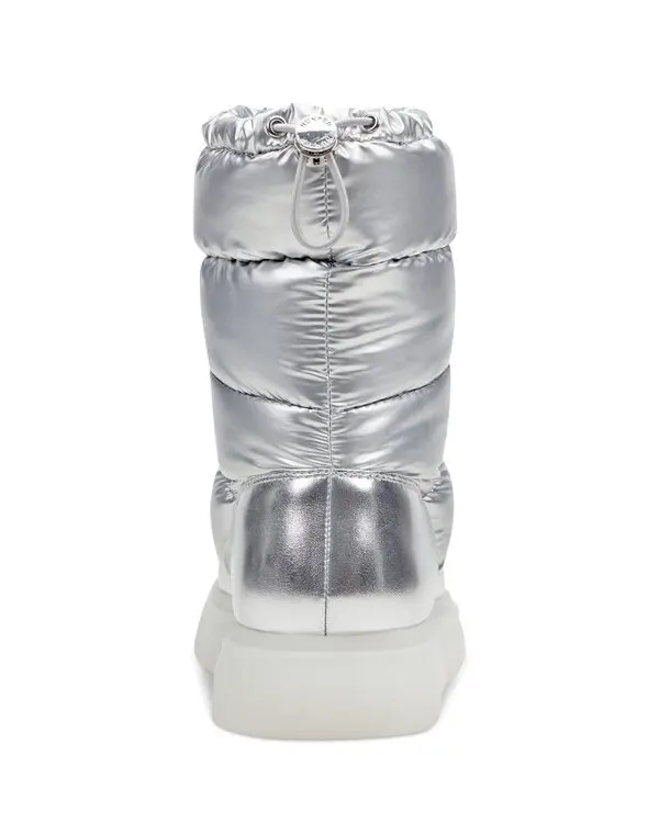 Hunter Maribels 3 Puffer Boots - Silver