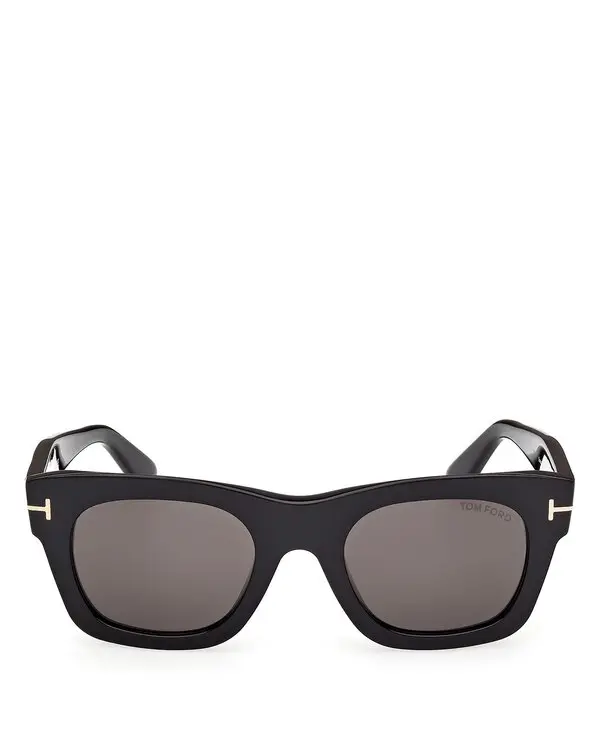 TOM FORD Emma Square Sunglasses - Black/smoke