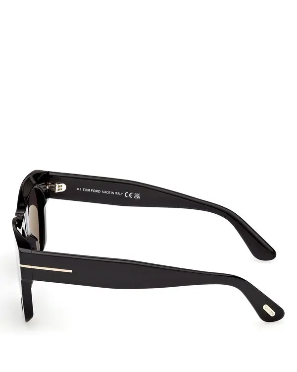 TOM FORD Emma Square Sunglasses - Black/smoke