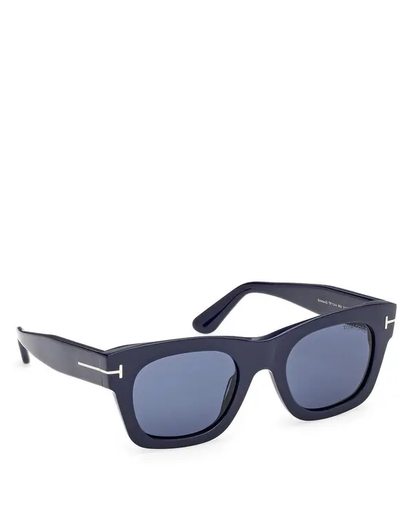 TOM FORD Emma Square Sunglasses, 51mm - Blue/blue