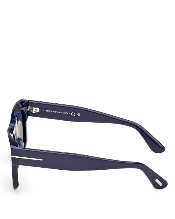 TOM FORD Emma Square Sunglasses, 51mm - Blue/blue