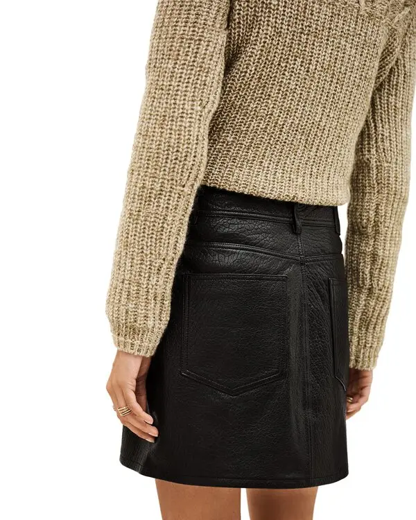 Ba&sh Bango Leather Skirt